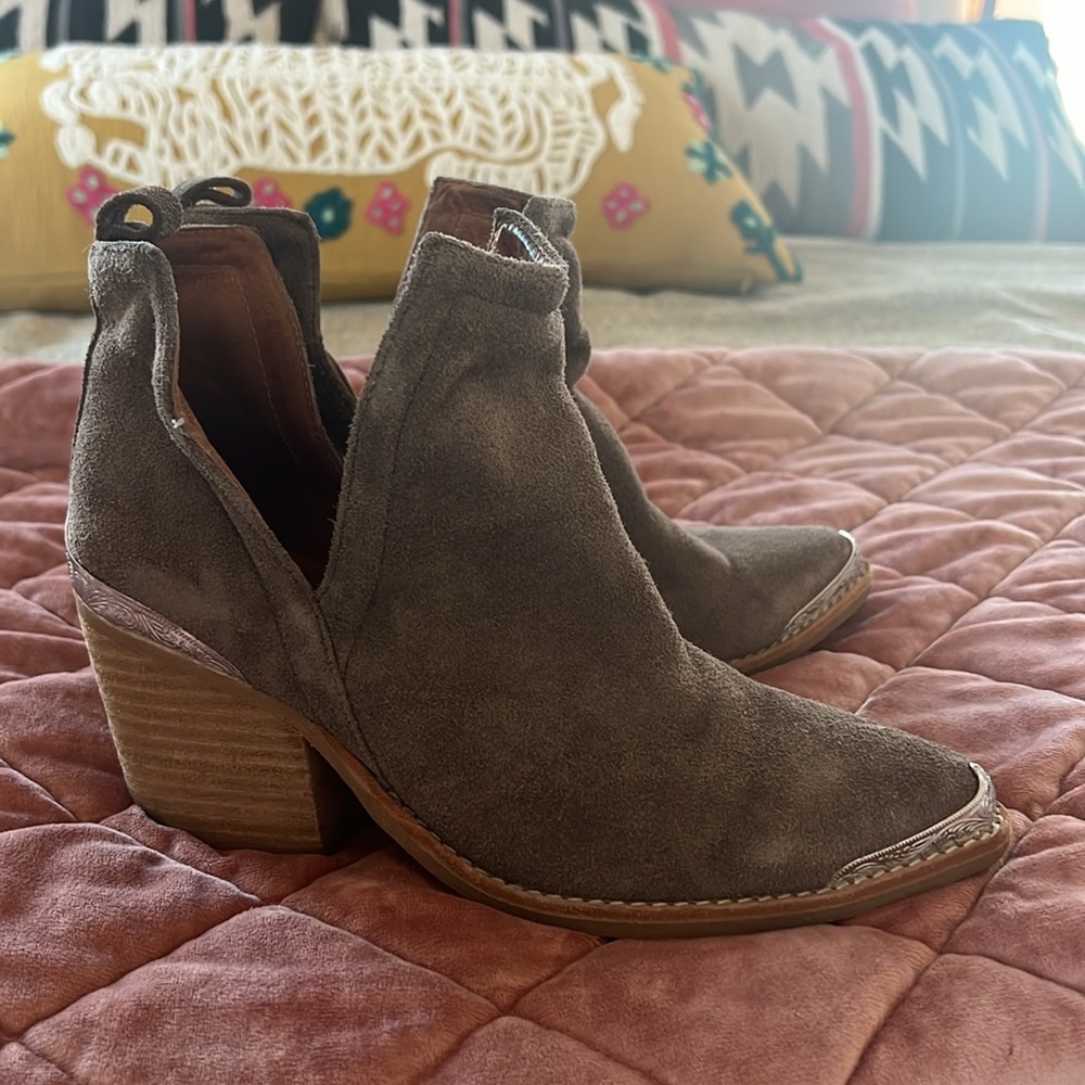 Jeffrey Campbell Tan Leather Boots - Gem